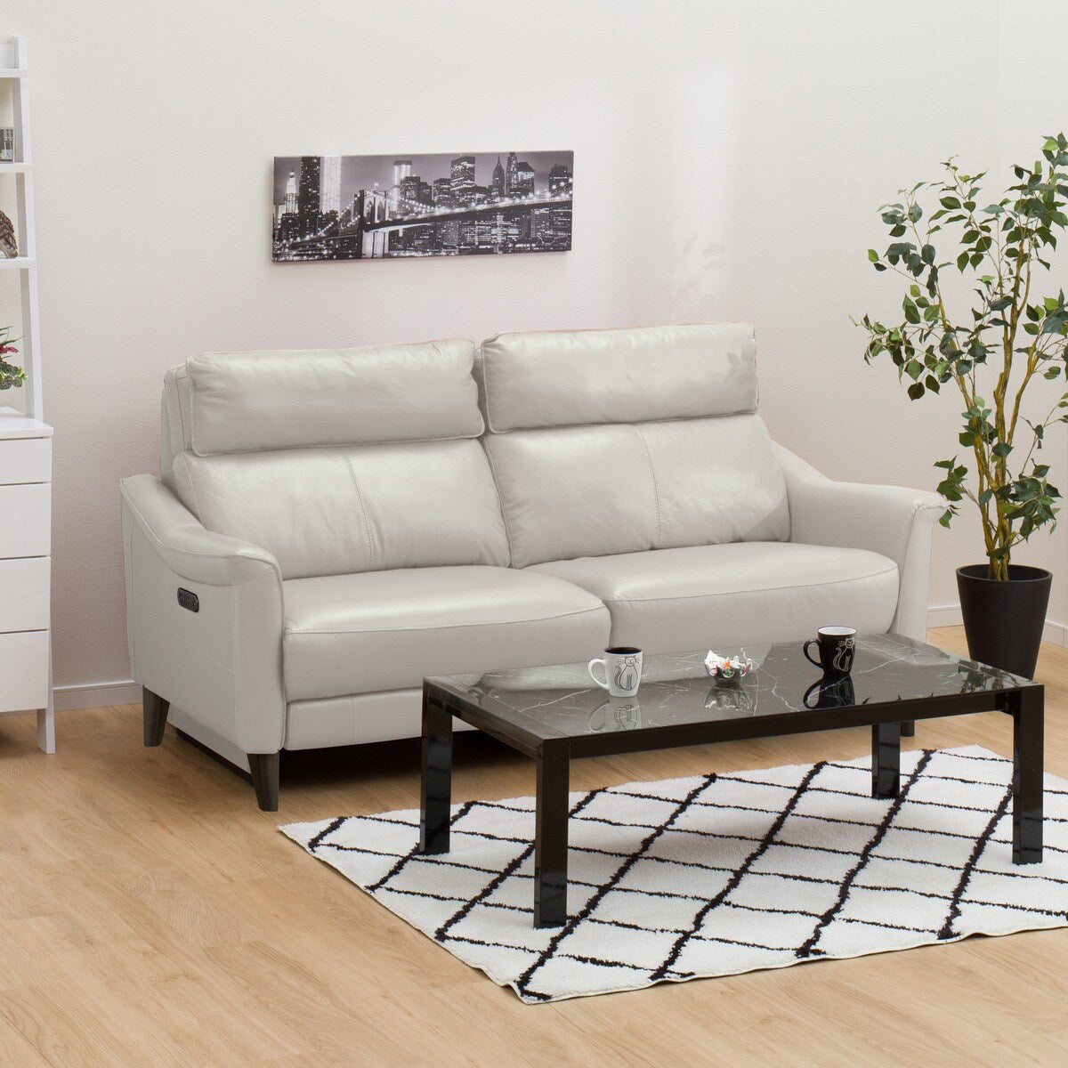3P Right-Arm Electric Sofa Cherryb NB LGY