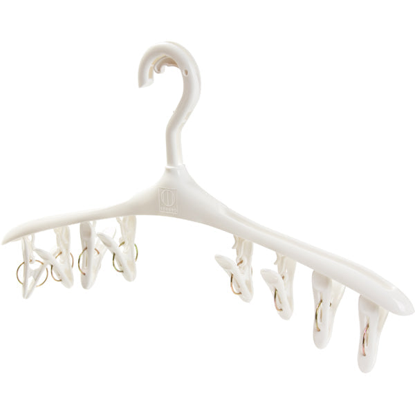 PINCH HANGER 8P WH (42.5 X 2.2 X 25CM)
