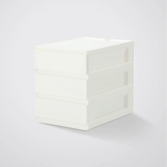 DRAWER N-INBOX 2 V HALF 3-TIER WH